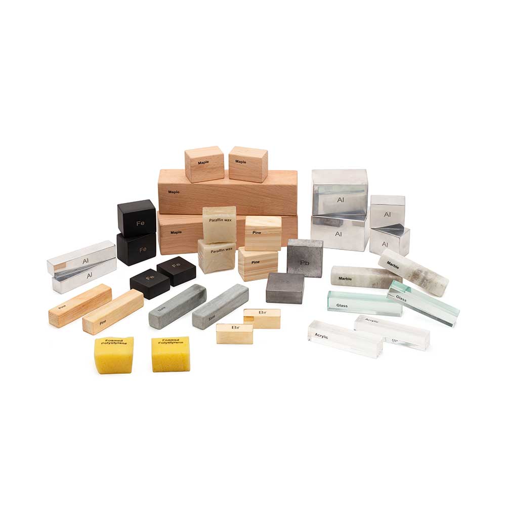 Material Kit with Solid Blocks for Physics Labs | Supertek
