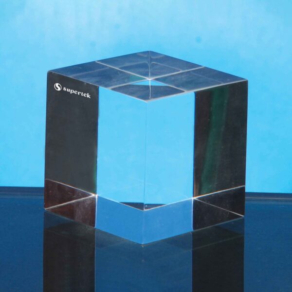 Acrylic Refraction Cube - Clear Optics Tool | Supertek