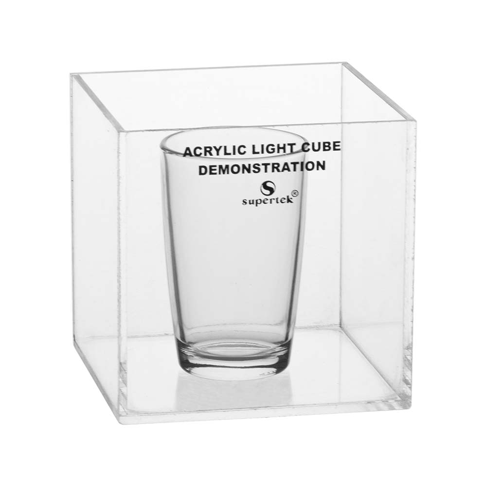 Acrylic Light Demonstration Cube - Physics Lab Equipment