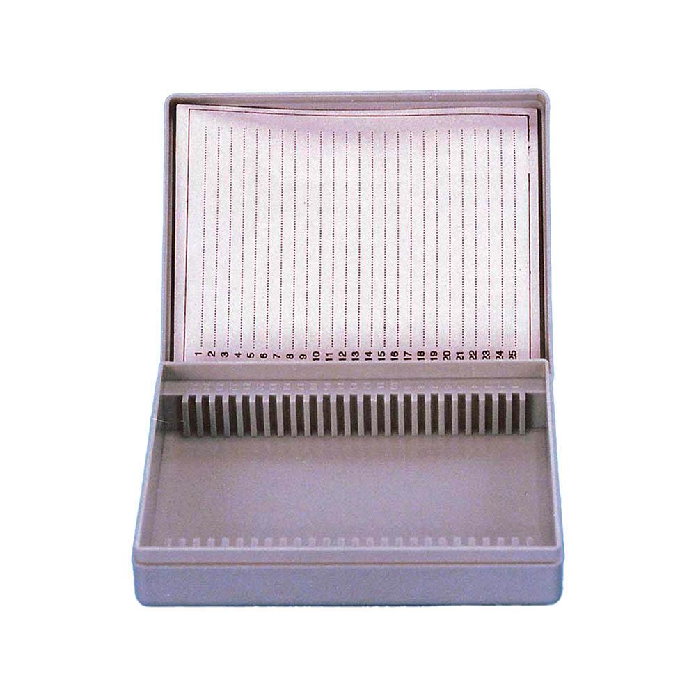 Plastic Slide Box for 75x25 mm Slides | Lab Storage Solution